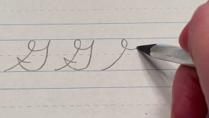 Cursive G Worksheet, Writing (Capital & Small) PDF Writing